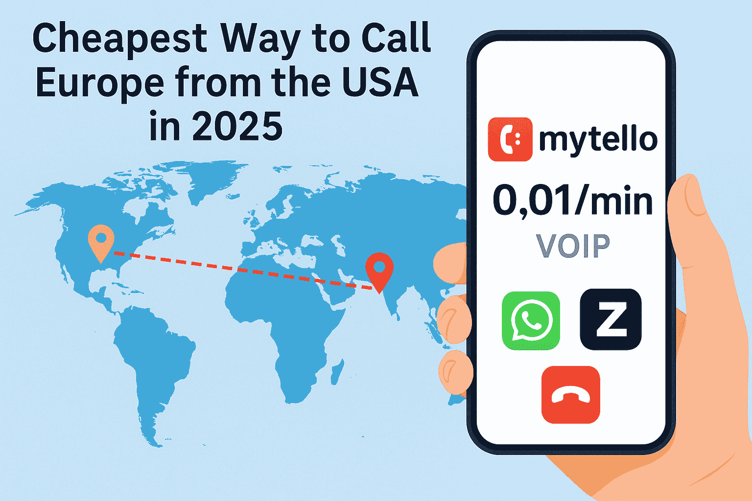 Cheapest Ways to Call Europe from the USA in 2025.